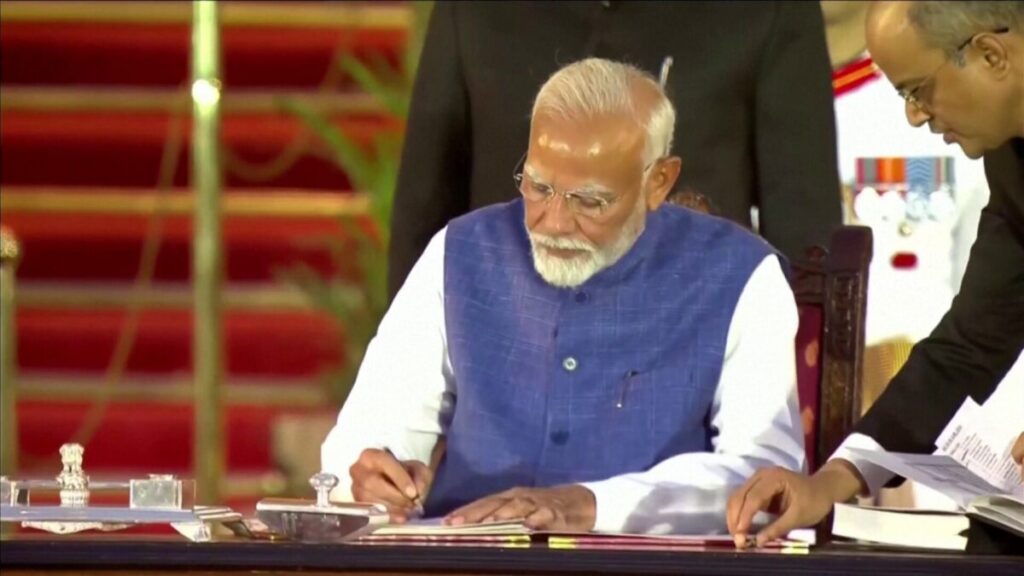 Modi sworn in as prime minister for historic third term | Amu TV
